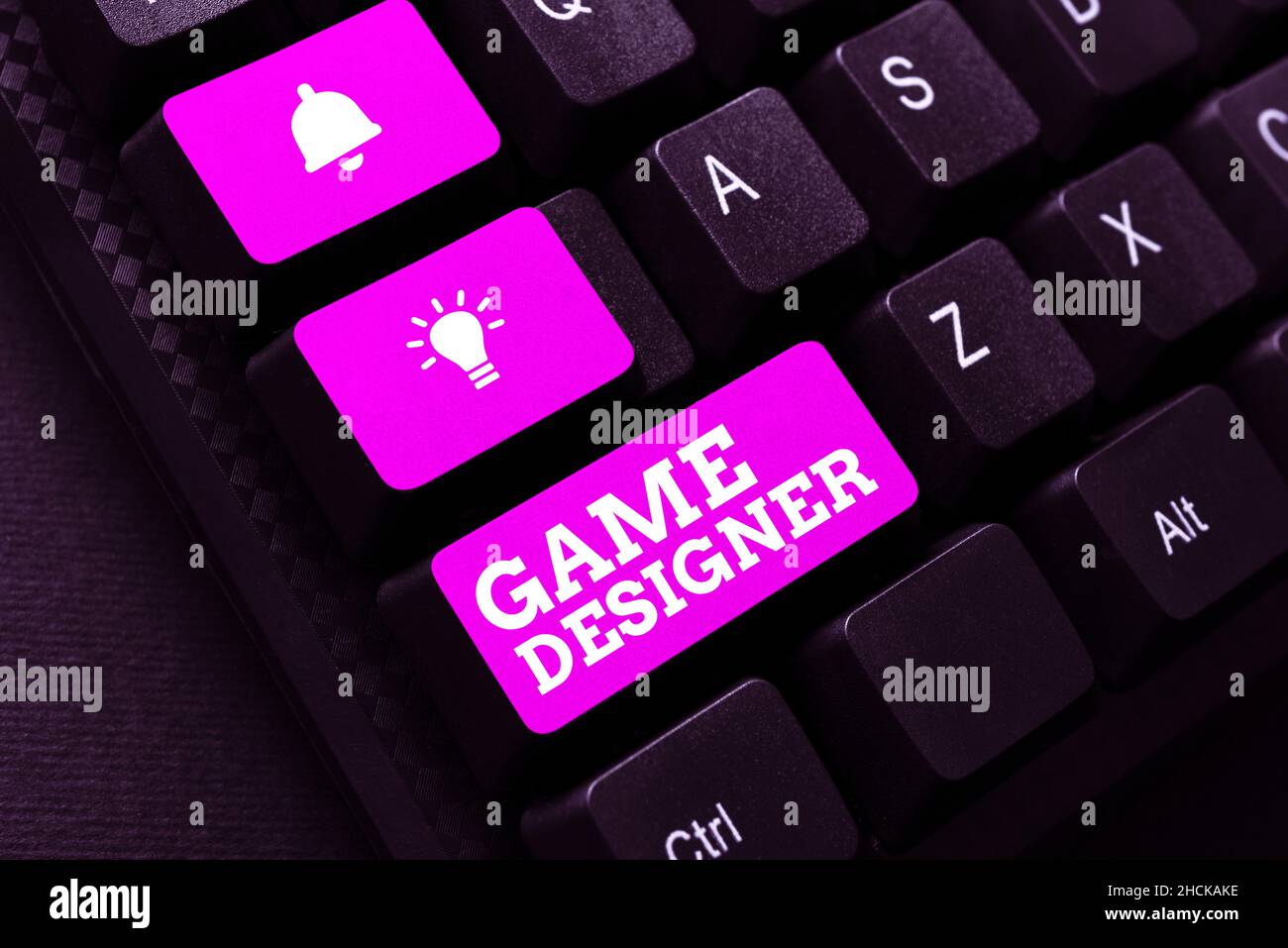 Text showing inspiration Game Designer. Word Written on Campaigner Pixel Scripting Programmers ...