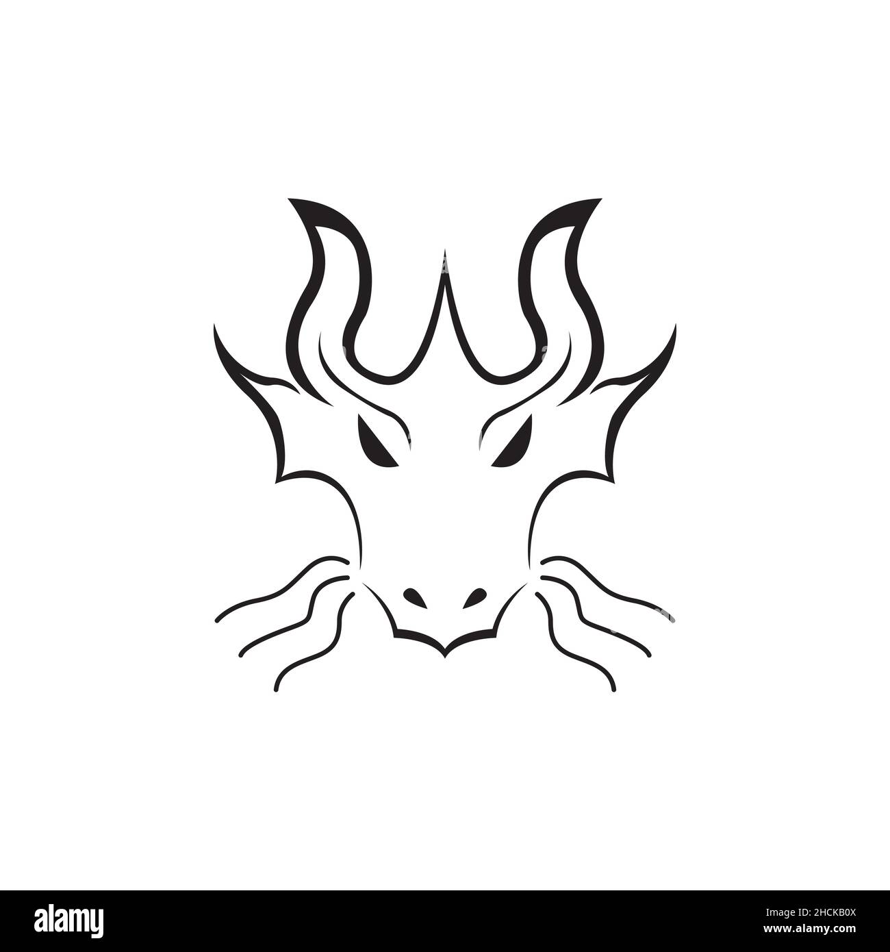 Simple Dragon Face