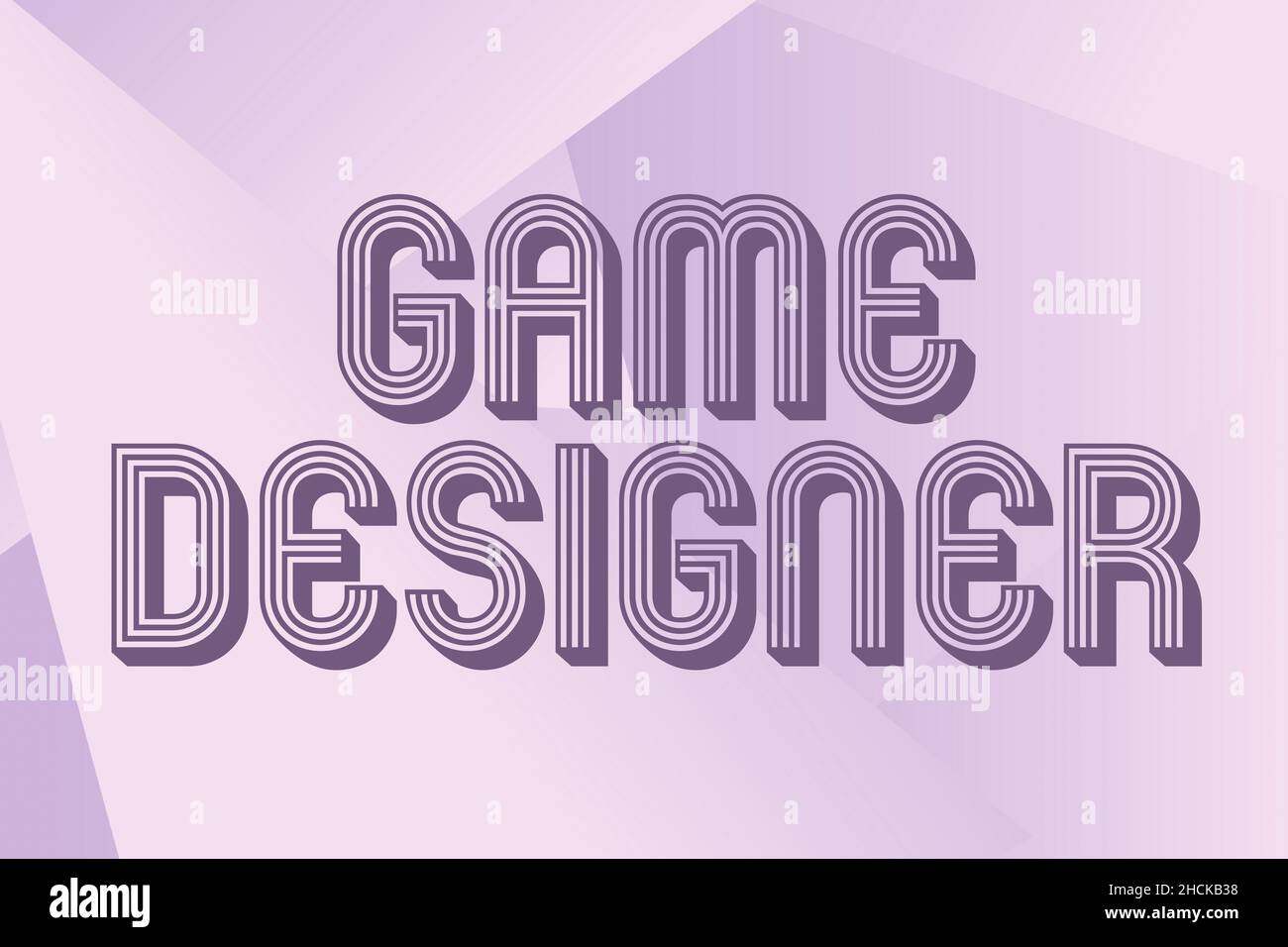 Text sign showing Game Designer. Business showcase Campaigner Pixel Scripting Programmers ...