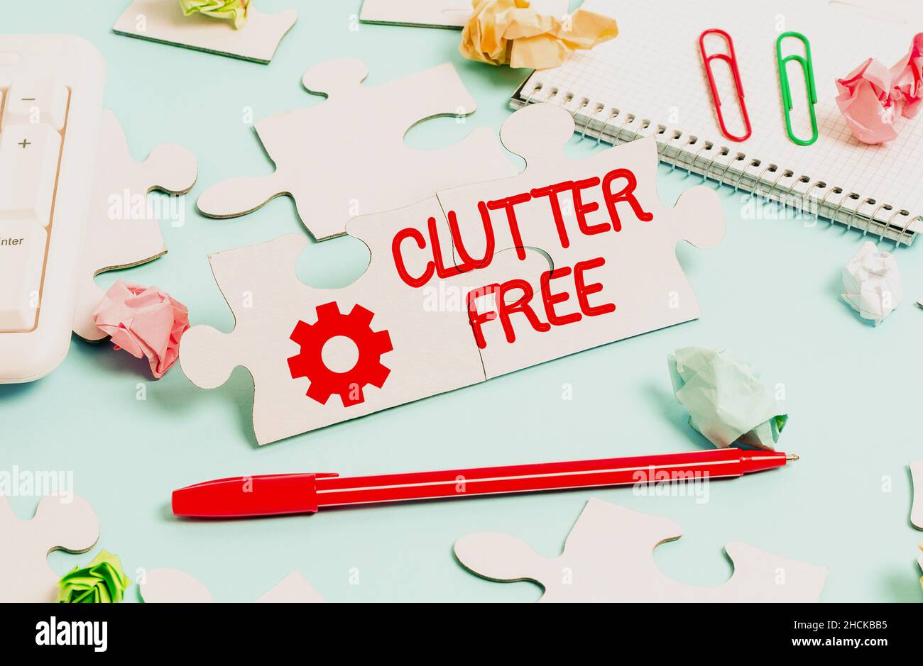 Inspiration showing sign Clutter Free. Concept meaning Well organized ...