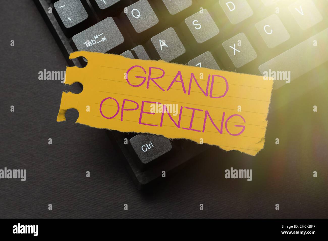 Inspiration showing sign Grand Opening. Word for Ribbon Cutting New ...