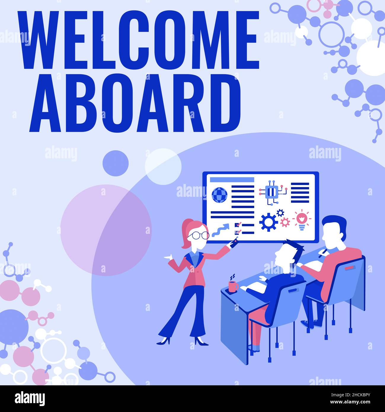 Hand writing sign Welcome Aboard. Concept meaning Expression of ...