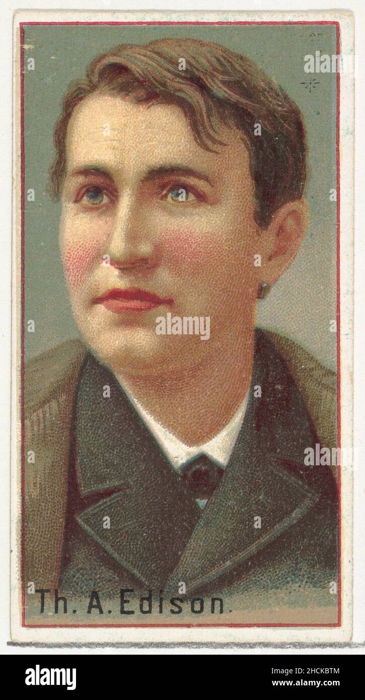 Thomas edison portrait painting hi-res stock photography and images - Alamy