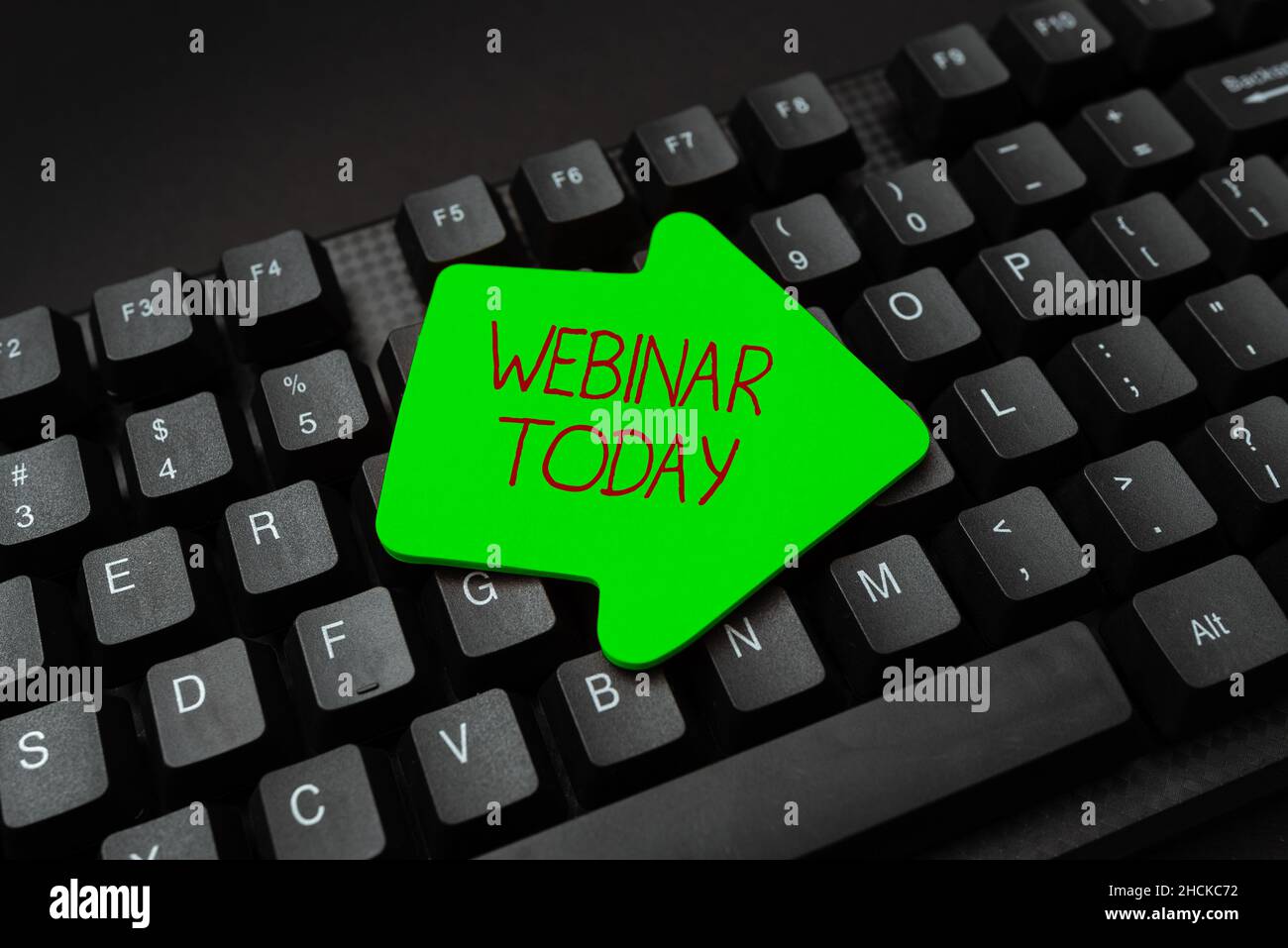 Hand writing sign Webinar Today. Business idea live online educational ...