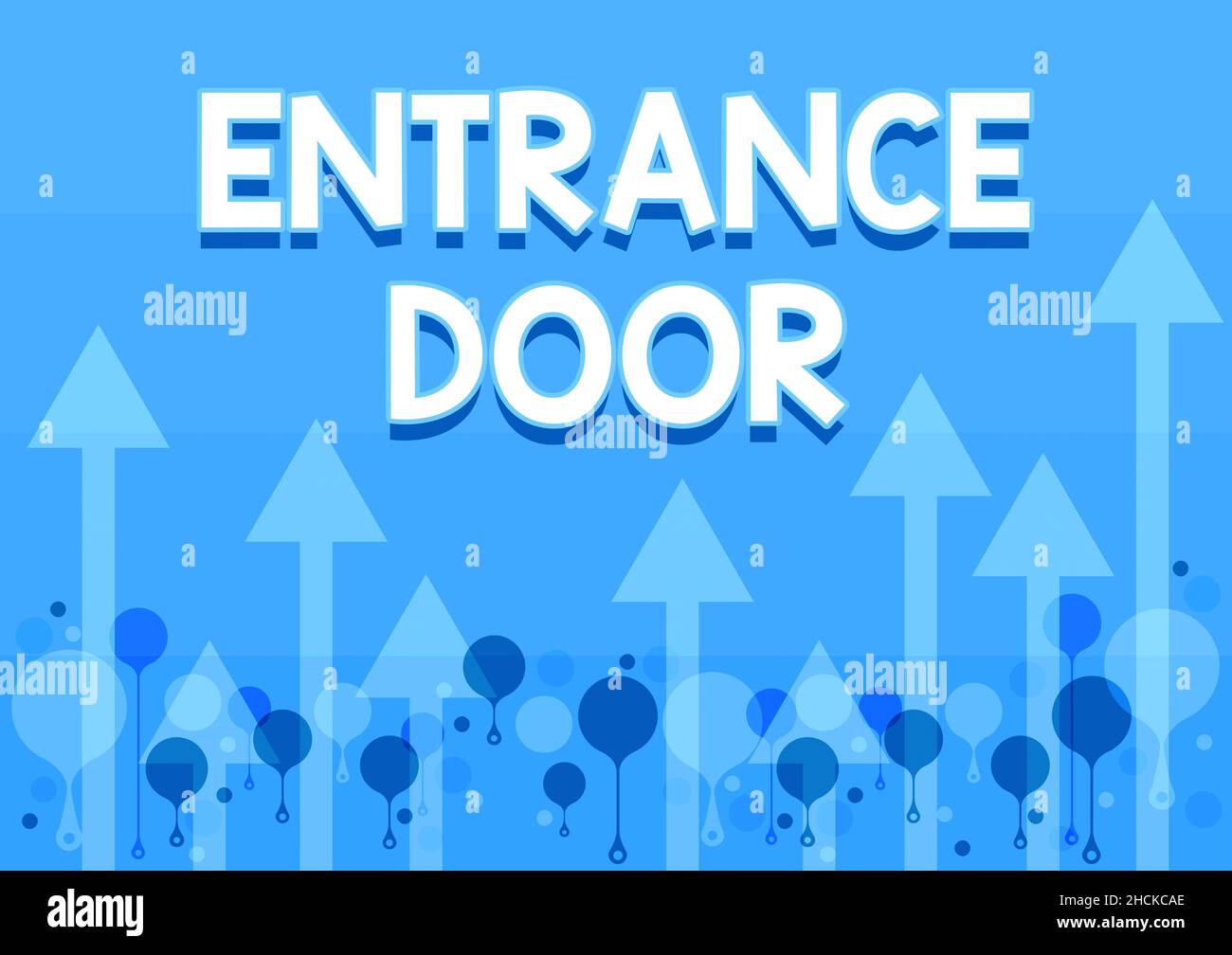 Writing displaying text Entrance Door. Conceptual photo Way in Doorway ...