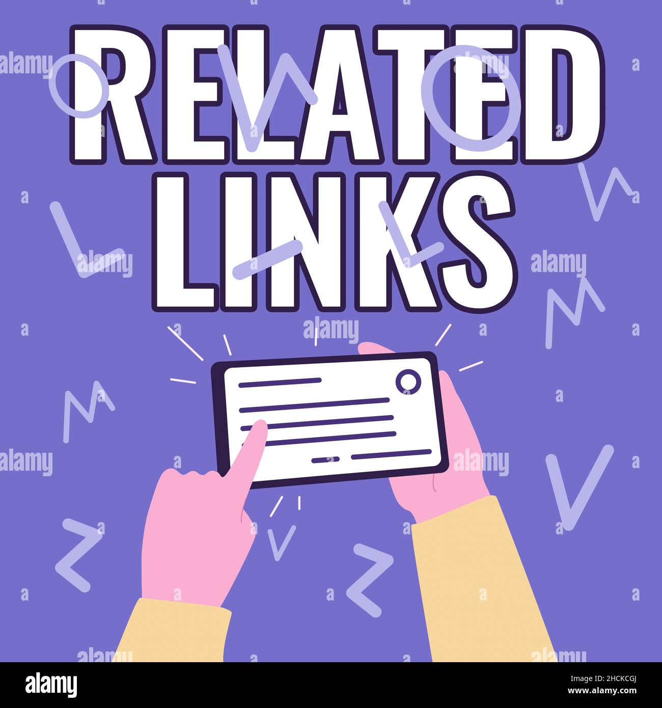 Conceptual display Related Links. Internet Concept Website inside a ...