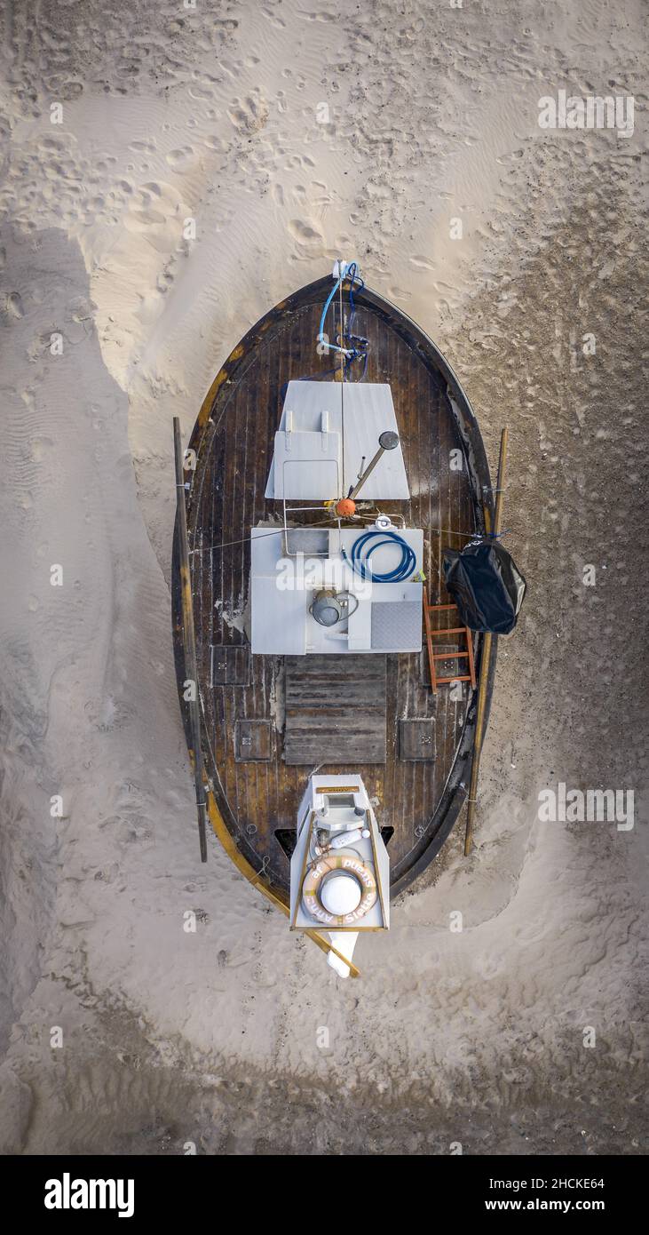 Fishing Boats Pulled Ashore on Thorup Strand in Denmark Stock Photo - Alamy