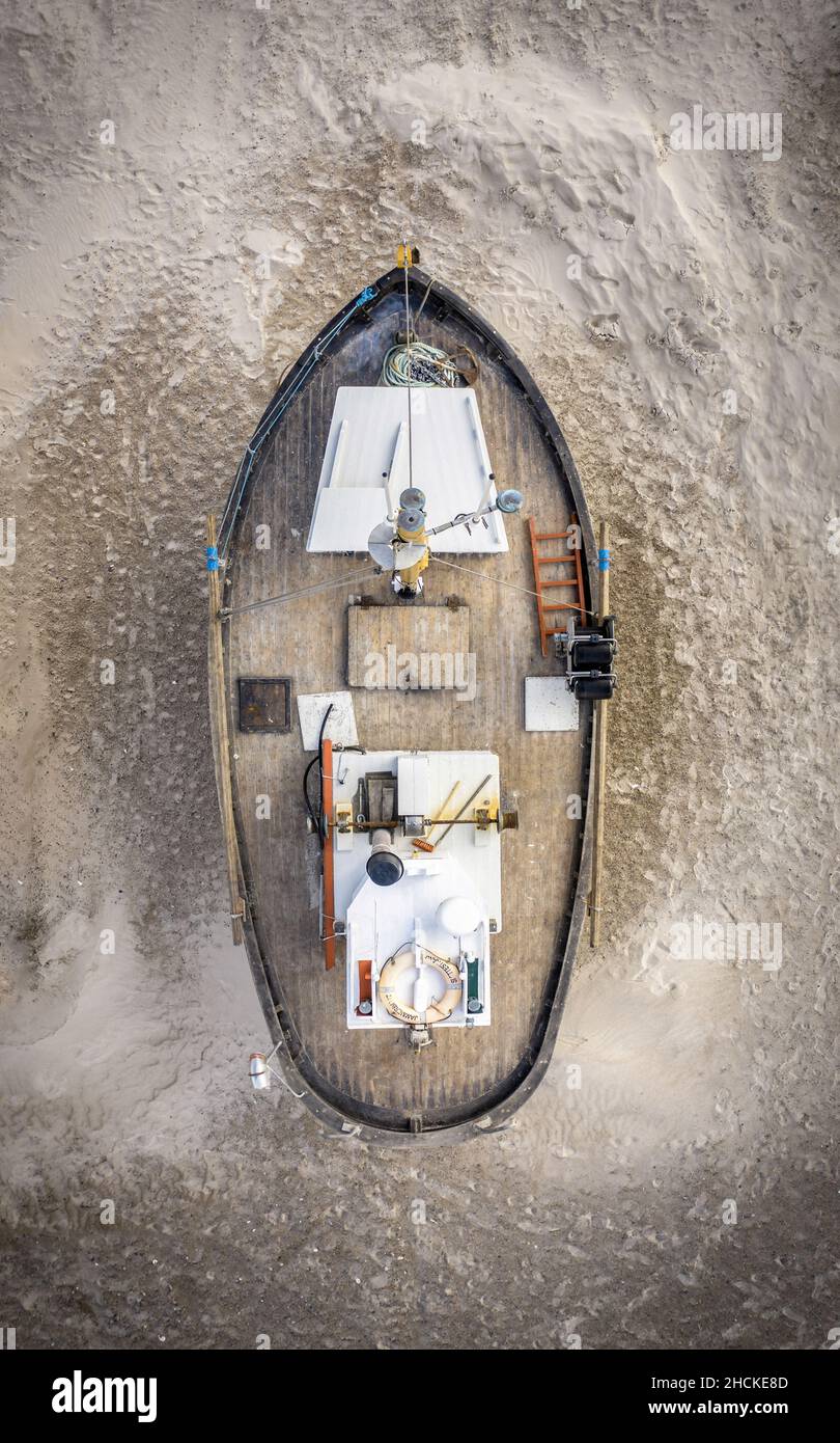 Fishing Boats Pulled Ashore on Thorup Strand in Denmark Stock Photo - Alamy