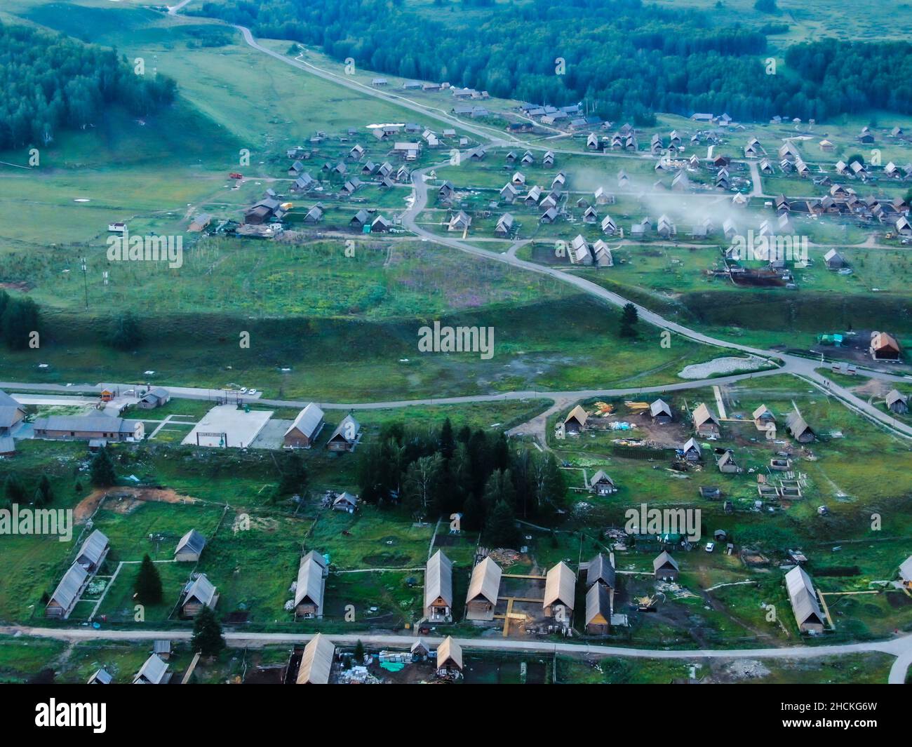 ALTAY, CHINA - JUNE 27, 2021 - An aerial photo taken on June 27, 2021 ...