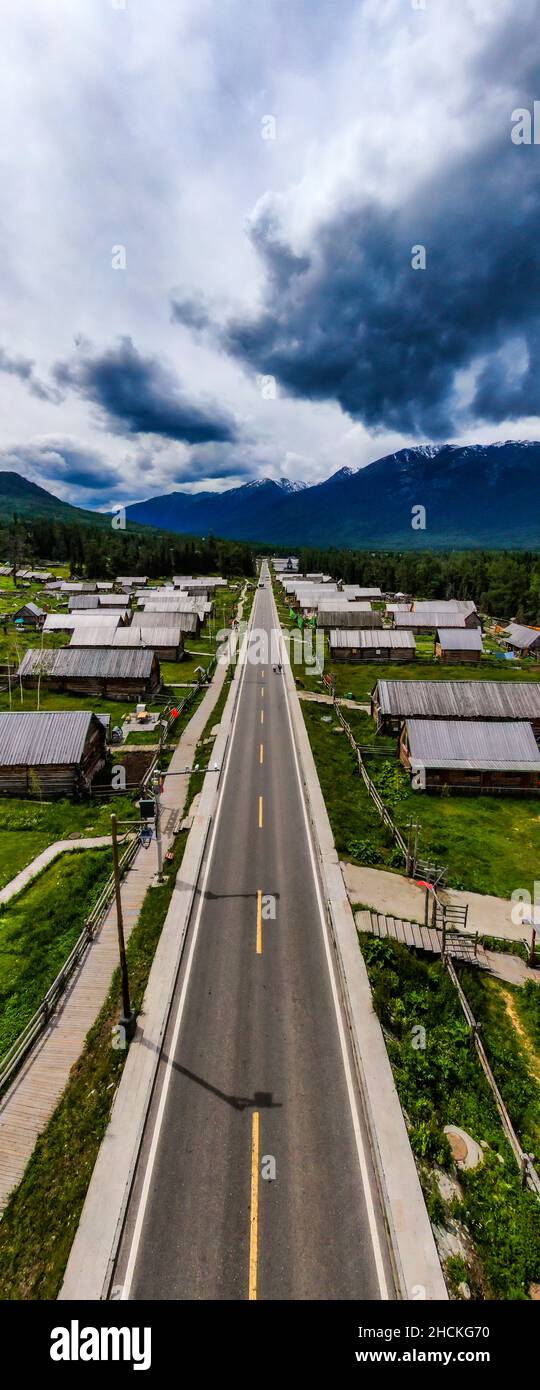 ALTAY, CHINA - JUNE 26, 2021 - Aerial photo taken on June 26, 2021 ...