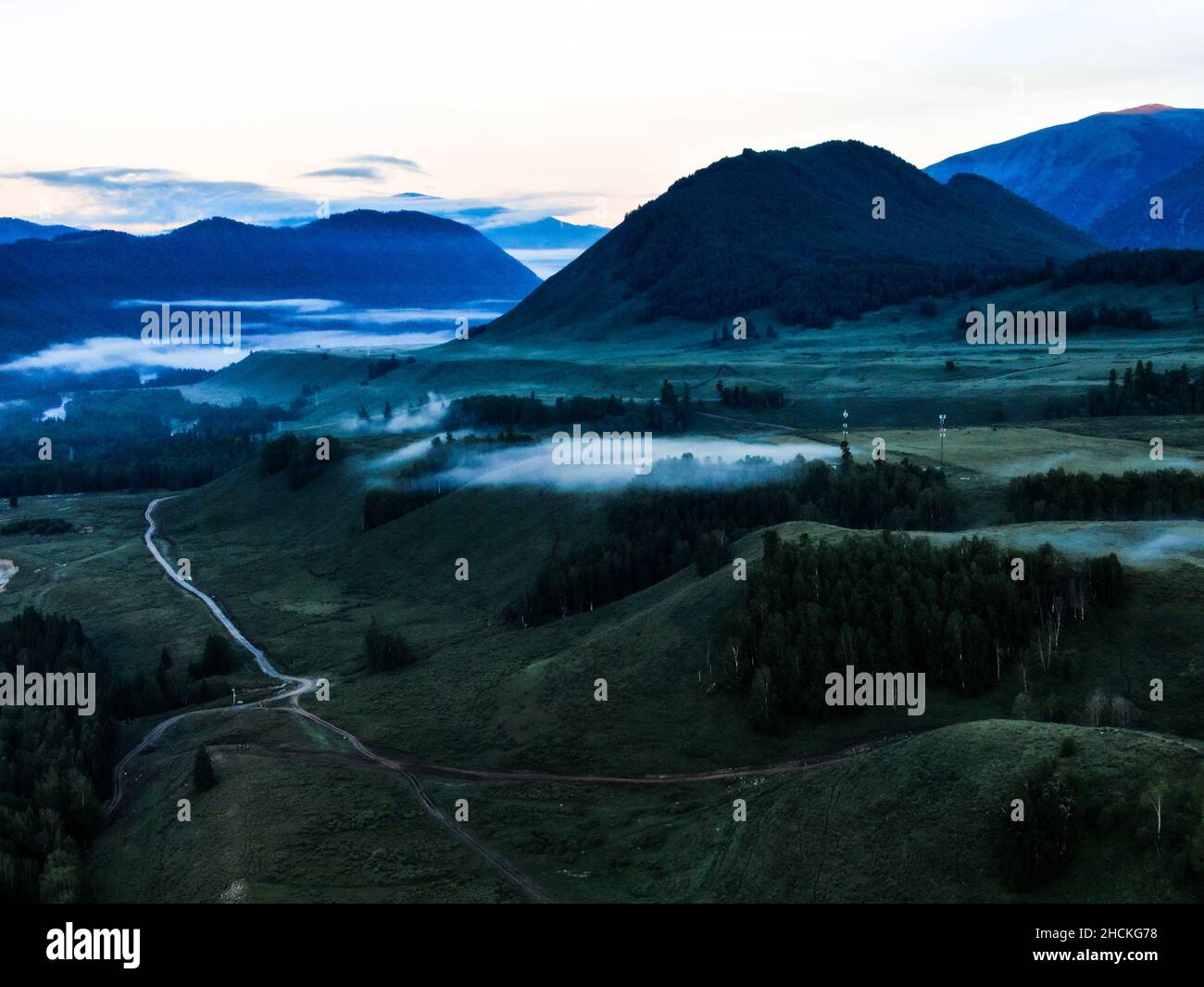 ALTAY, CHINA - JUNE 27, 2021 - An aerial photo taken on June 27, 2021 ...
