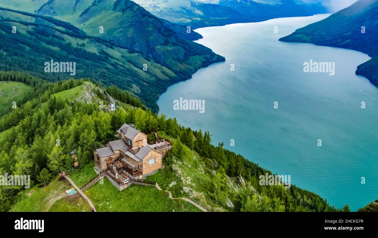 ALTAY, CHINA - JUNE 26, 2021 - Aerial photo taken on June 26, 2021 ...