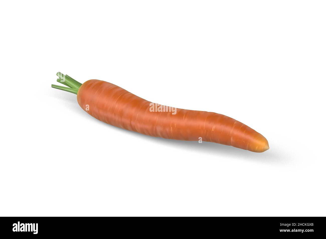 Carrot isolated on white background - 3d render Stock Photo - Alamy