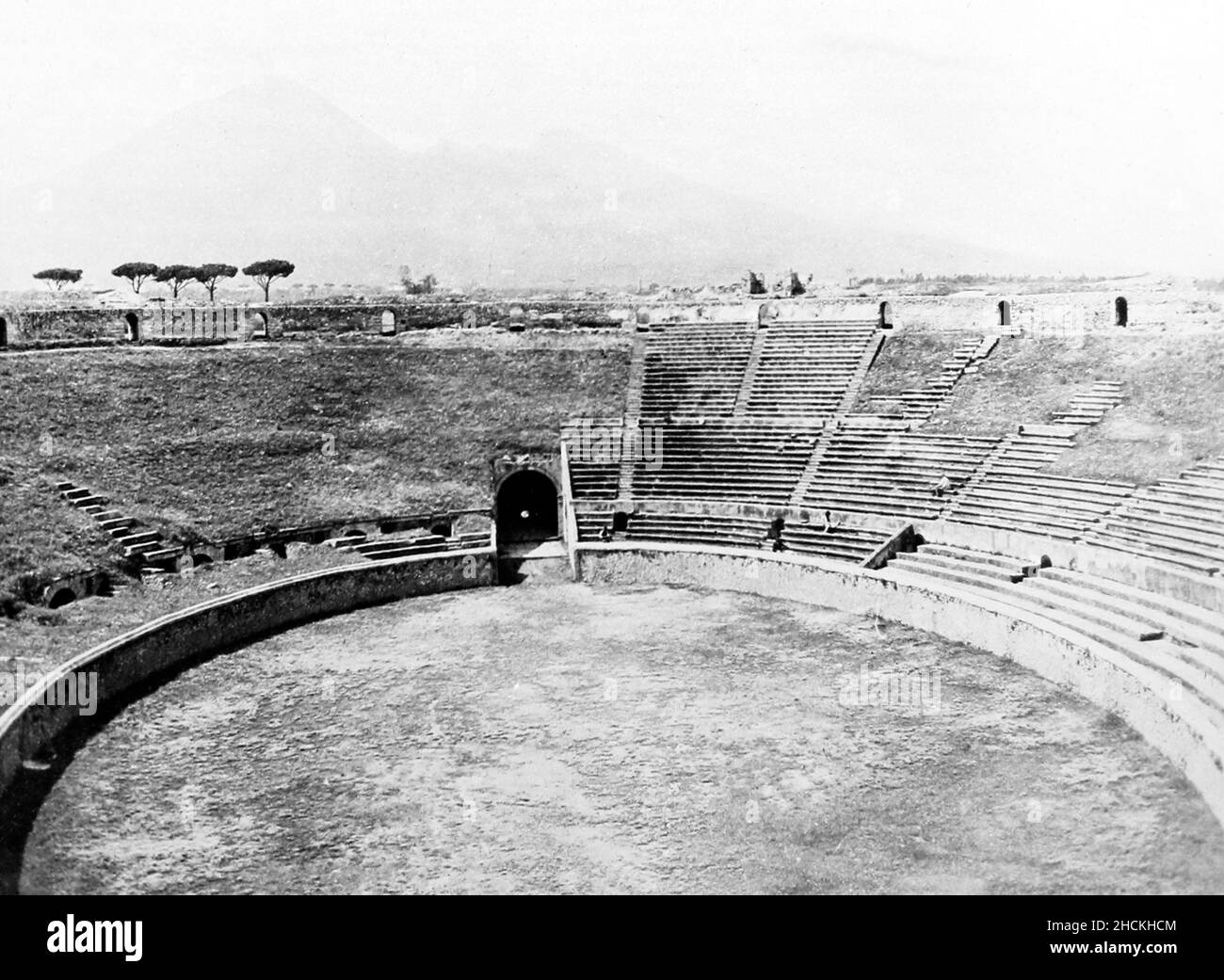 Amphitheatre, Pompeii, Italy, Victorian period Stock Photo - Alamy