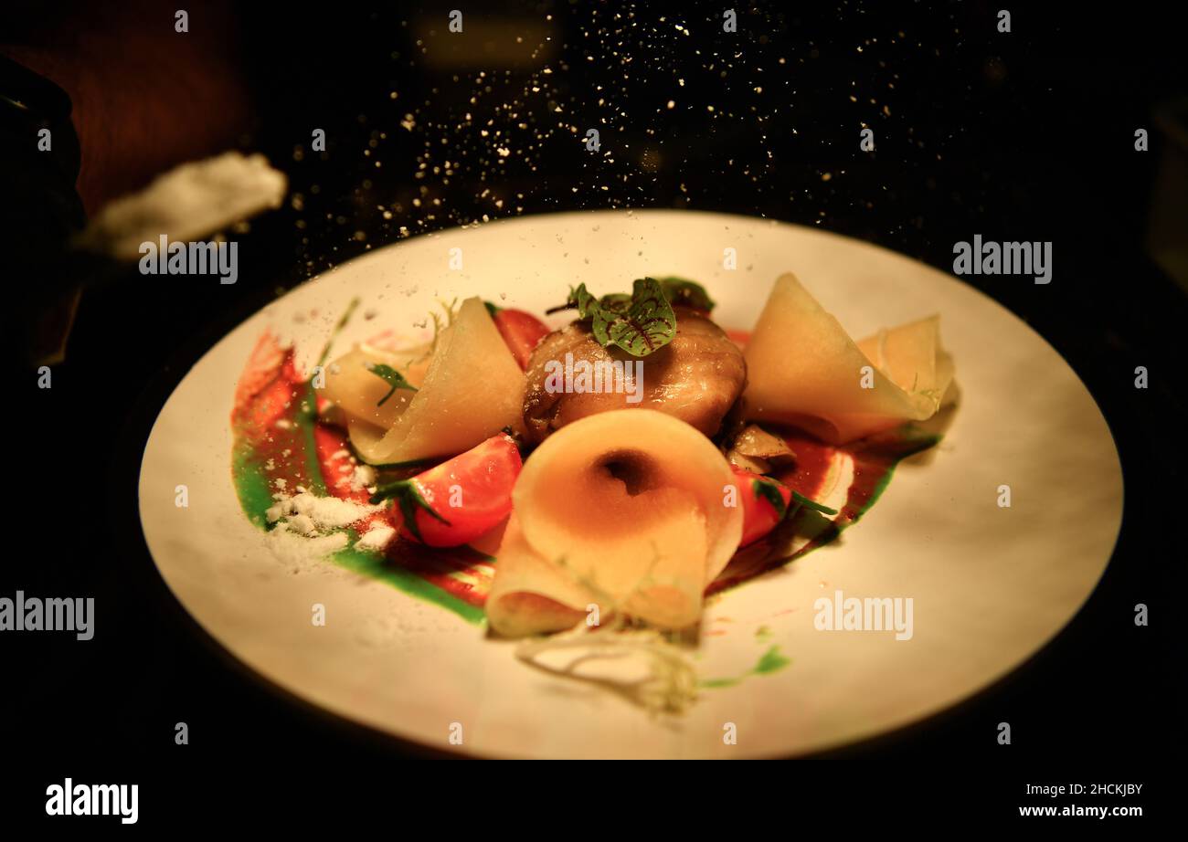 Sanya, China's Hainan Province. 28th Dec, 2021. Photo shows the Italian ...