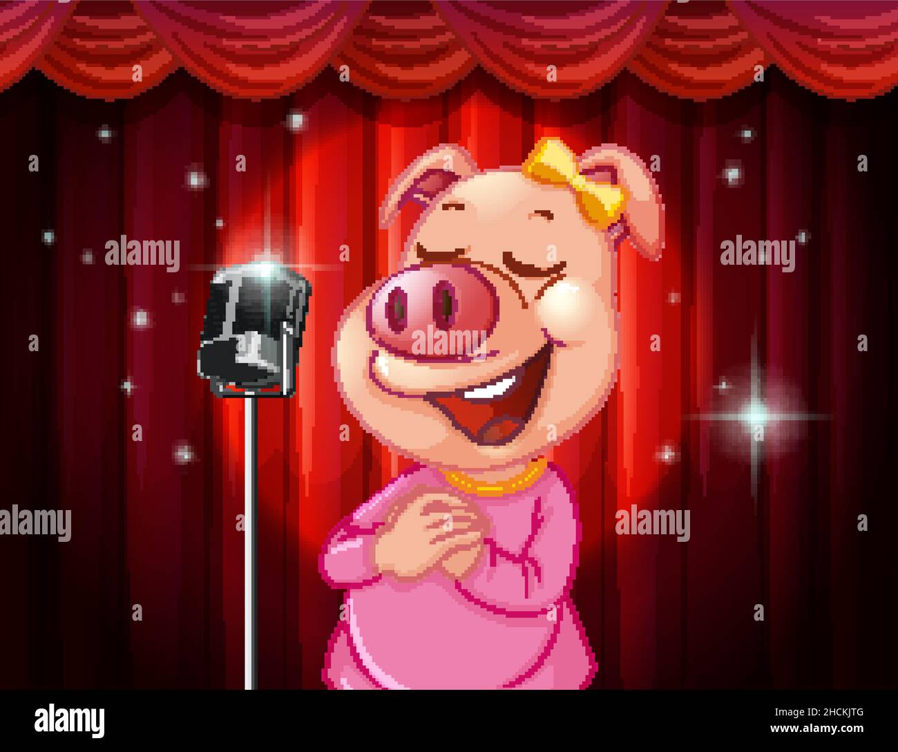 Little singer Stock Vector Images - Alamy
