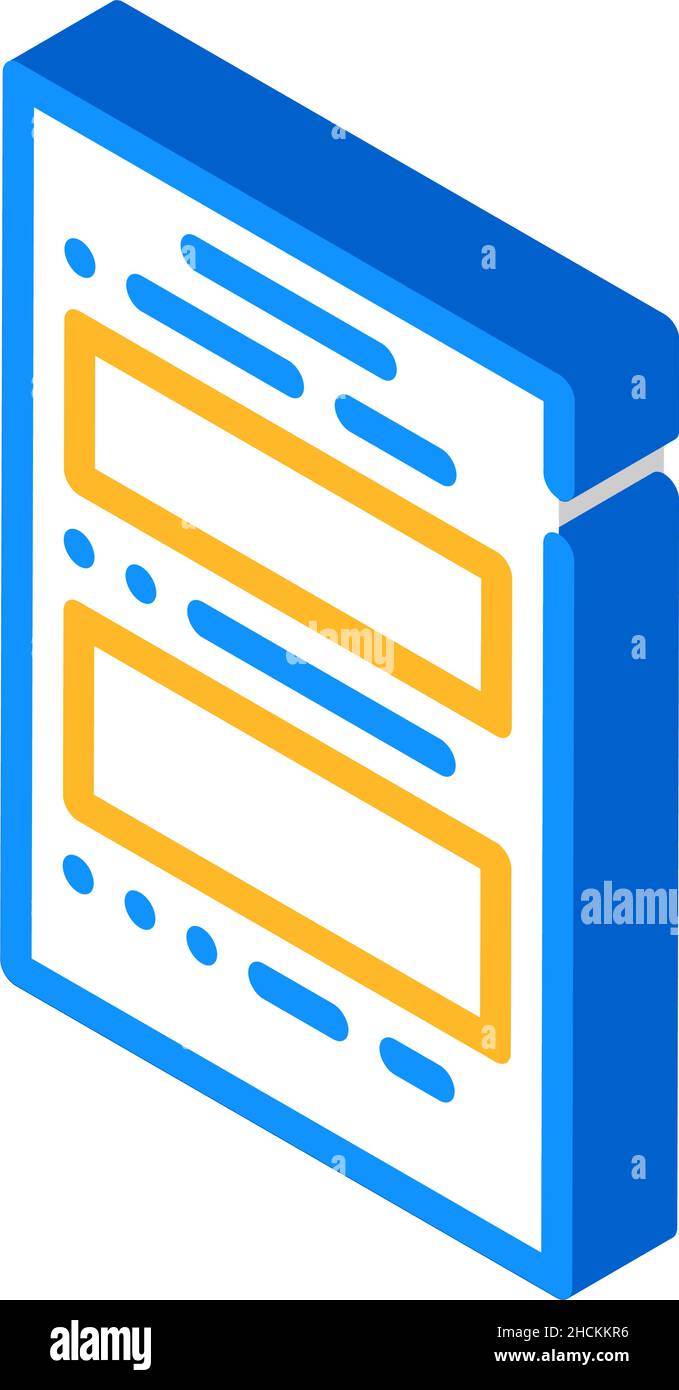 form file isometric icon vector illustration Stock Vector Image & Art ...