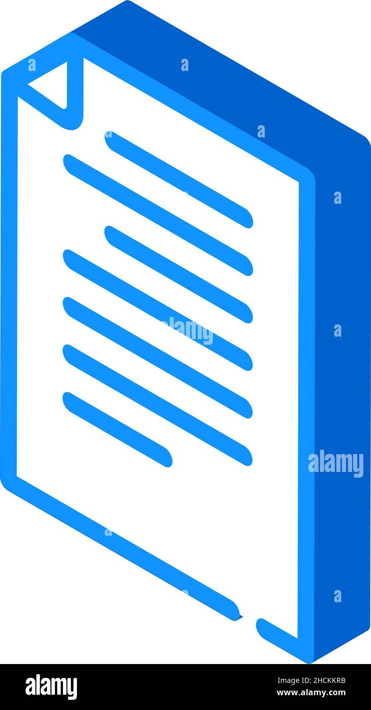 document electronic isometric icon vector illustration Stock Vector ...