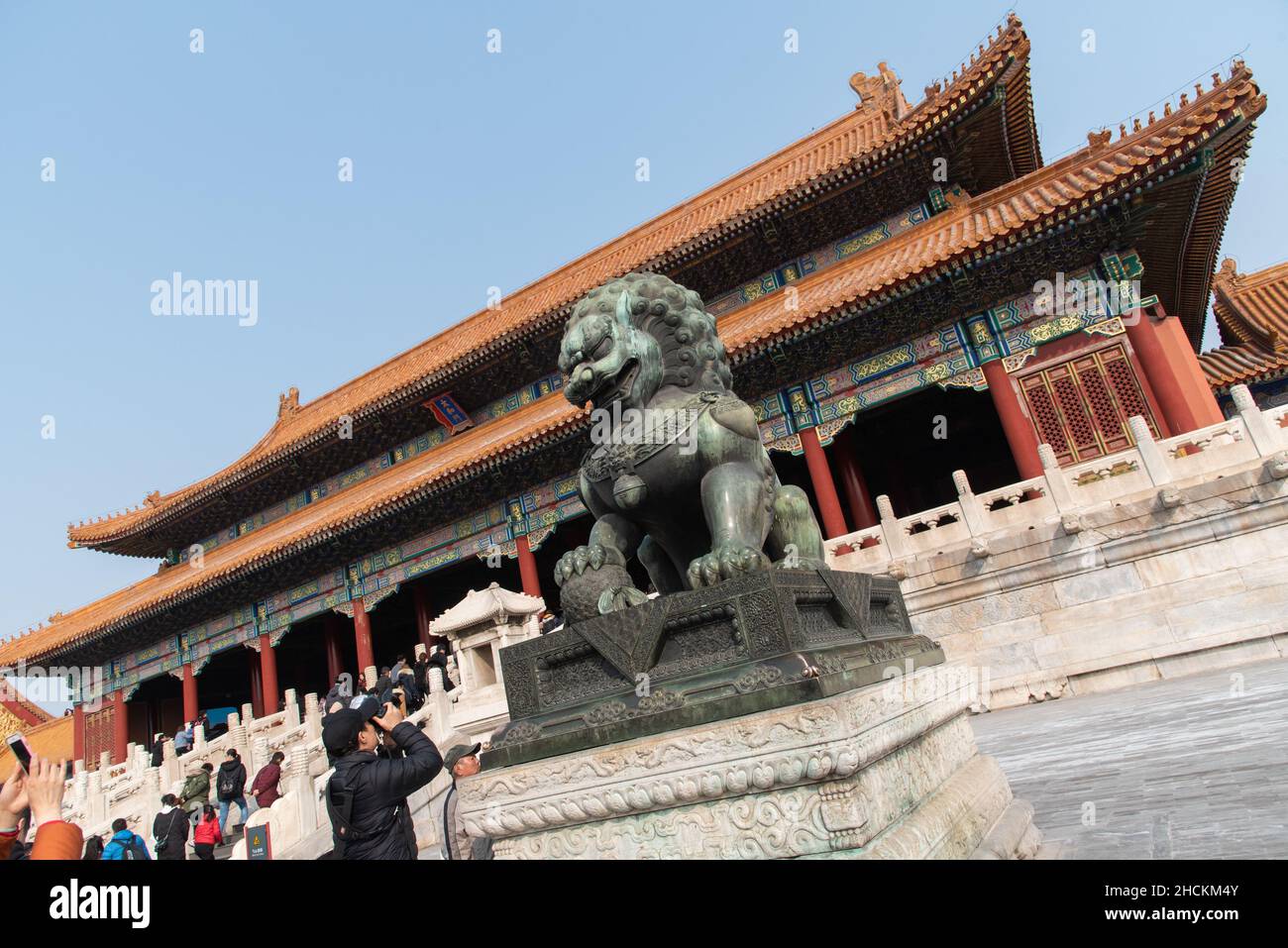 February 2019, Beijing, the Forbidden City. The largest palace in the ...