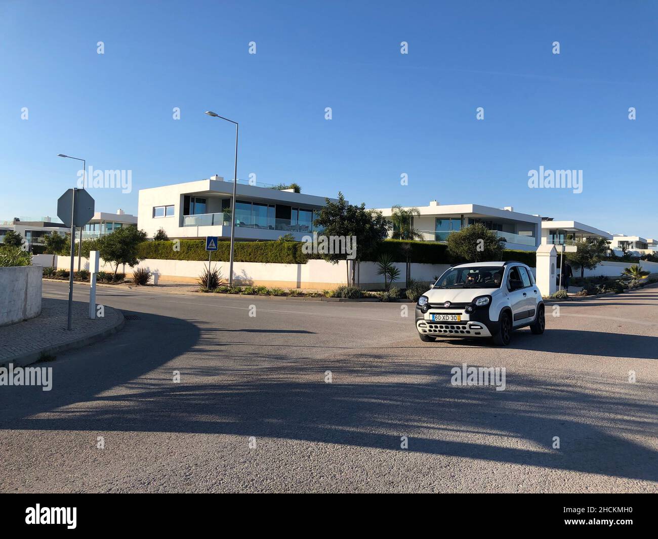 Lagos, Portugal, Luxury Modern Villas, near Coast;, Street Scene ...