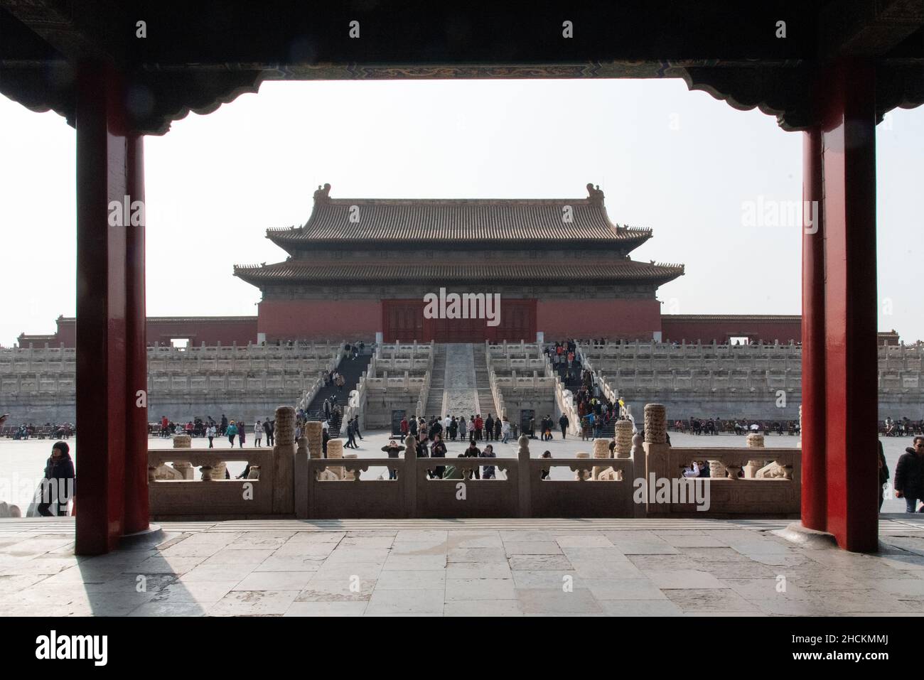 February 2019, Beijing, the Forbidden City. The largest palace in the ...