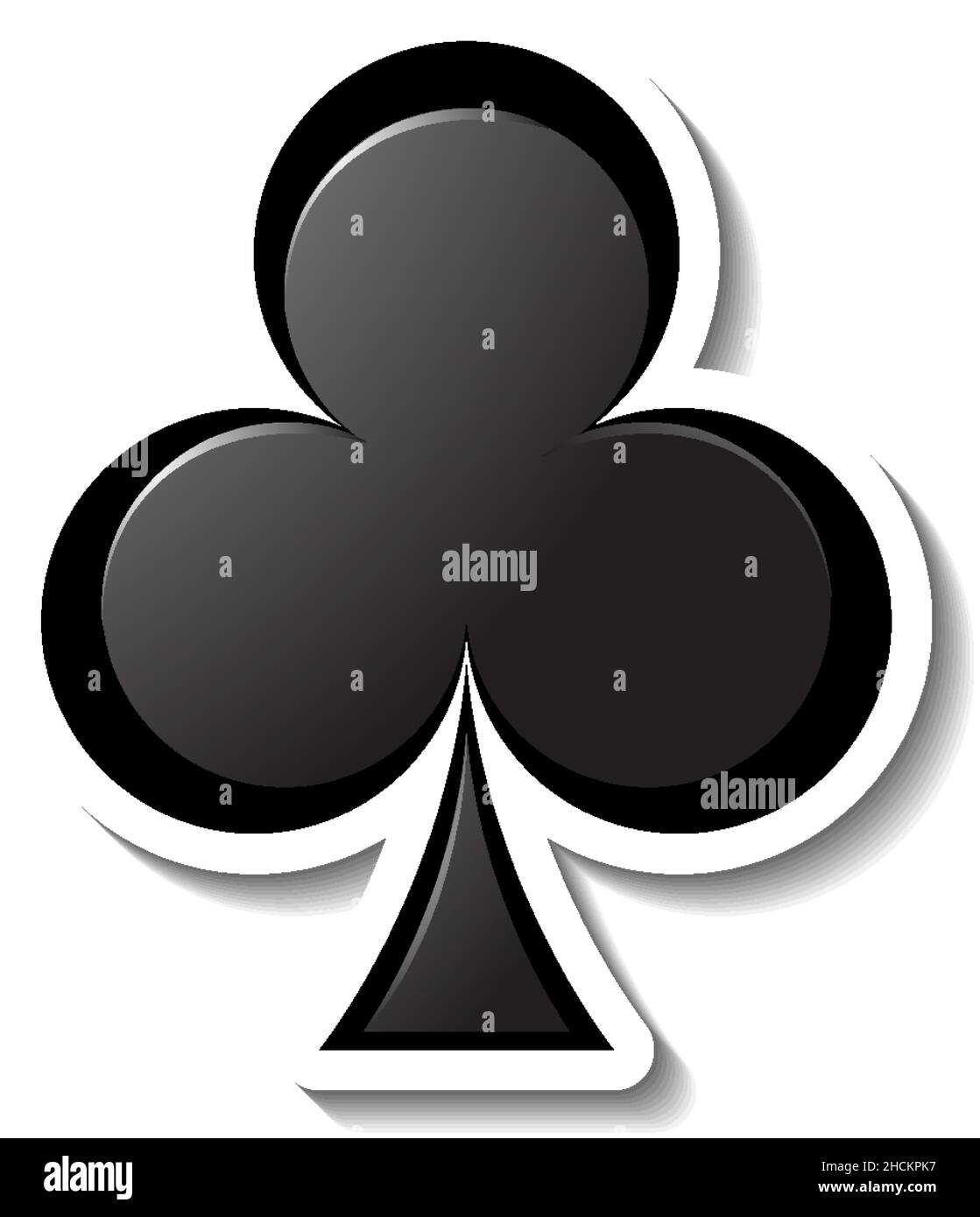 Club playing card symbol illustration Stock Vector Image & Art - Alamy