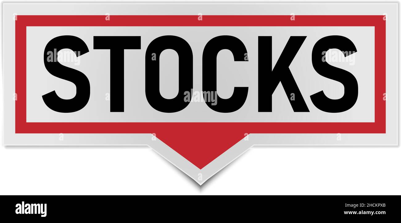 stocks. speech bubble banner. Sticker design template Vector EPS 10 ...