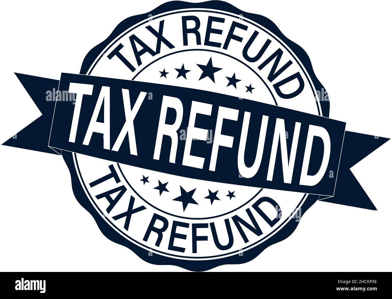 Grunge rubber stamp set Tax Refund, vector illustration Stock Vector ...