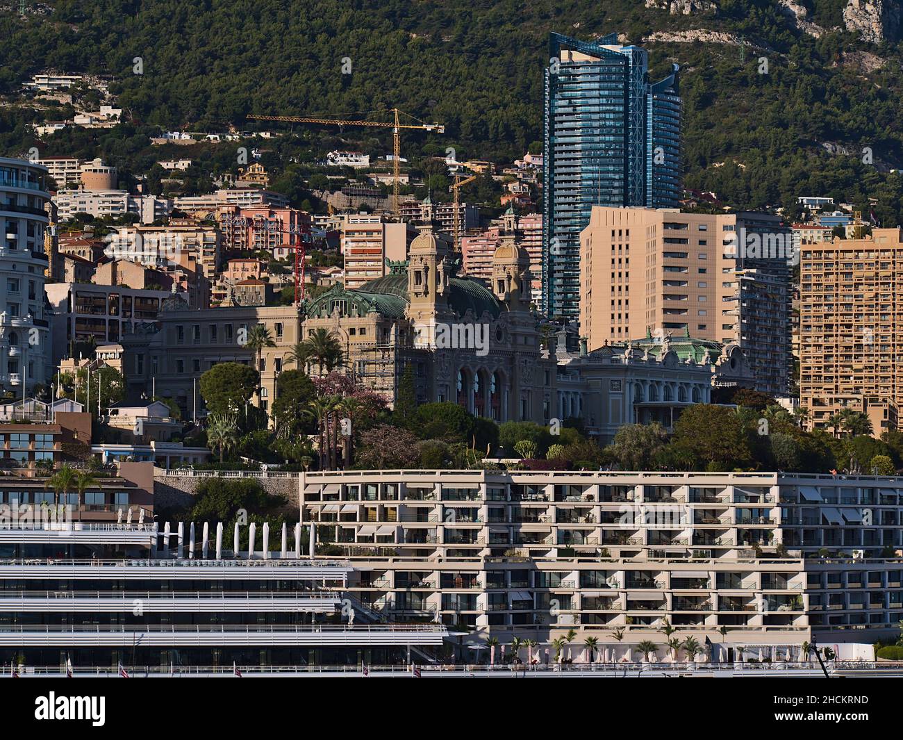 Cityscape of Monaco at the French Riviera with famous casino in ...