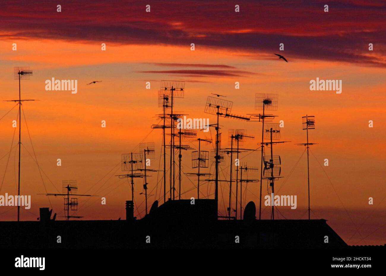 Aerial of red sky hi-res stock photography and images - Alamy