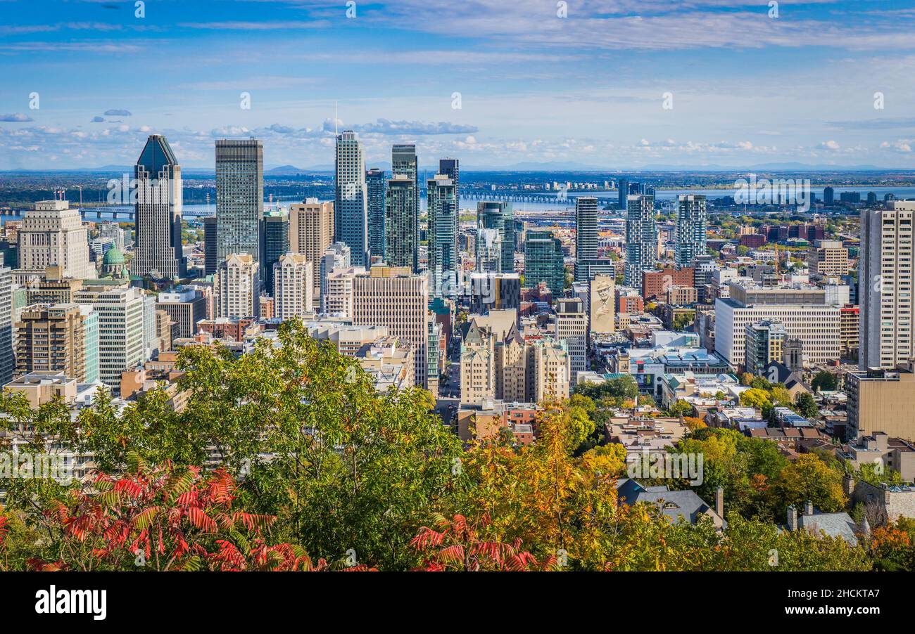 Montreal Skyline Mont Royal High Resolution Stock Photography and ...