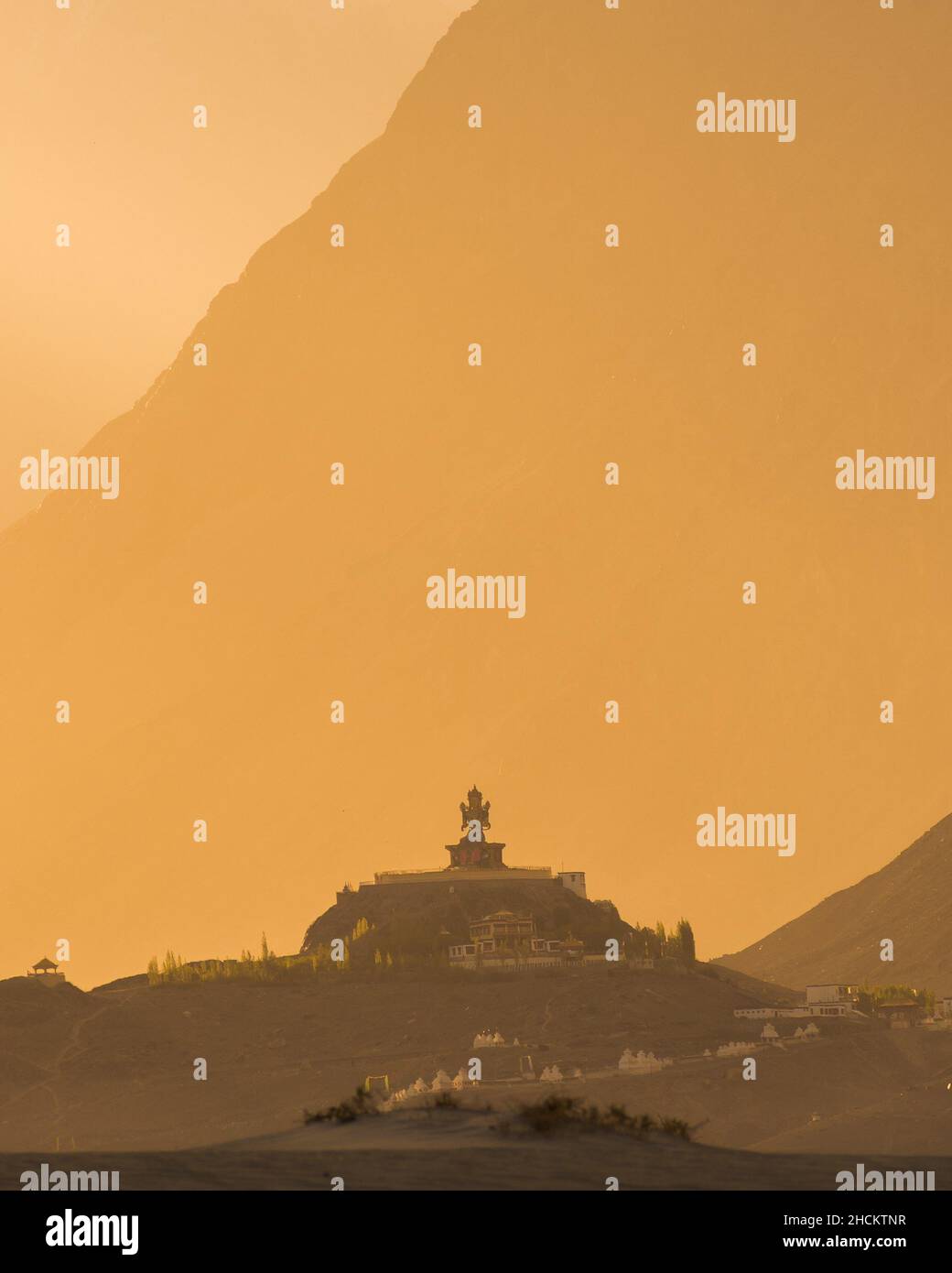 Diskit Monastery also known as Deskit Gompa, oldest and largest ...