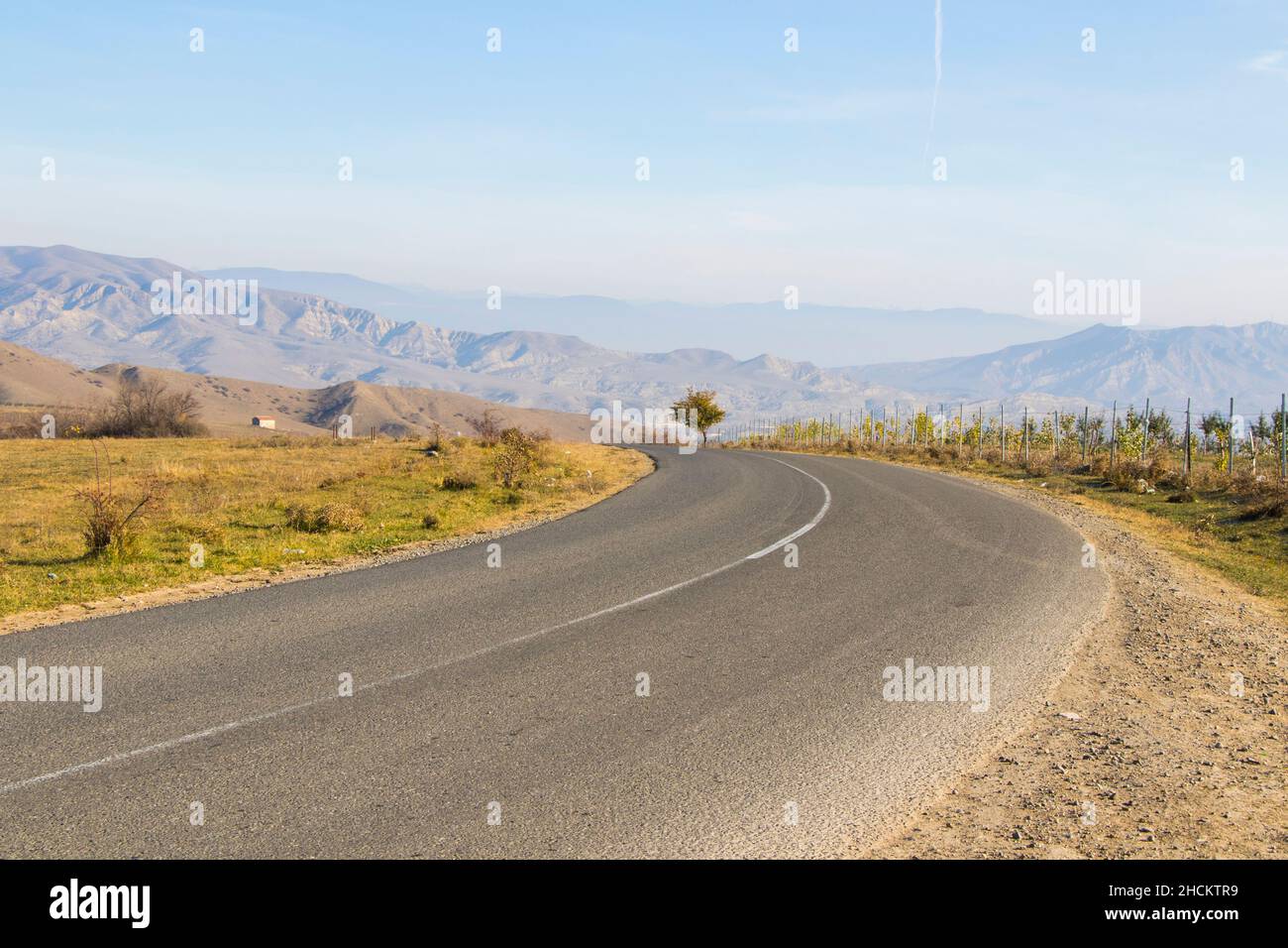 Highway and road view and landscape in Georgia Stock Photo - Alamy