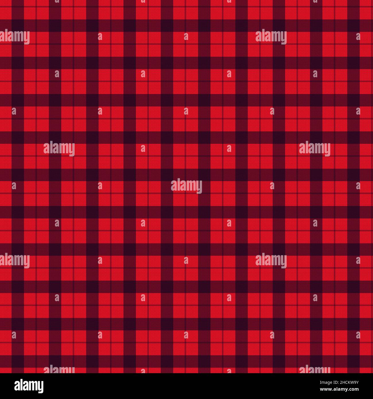 Retro red black buffalo plaid check seamless pattern. Traditional ...