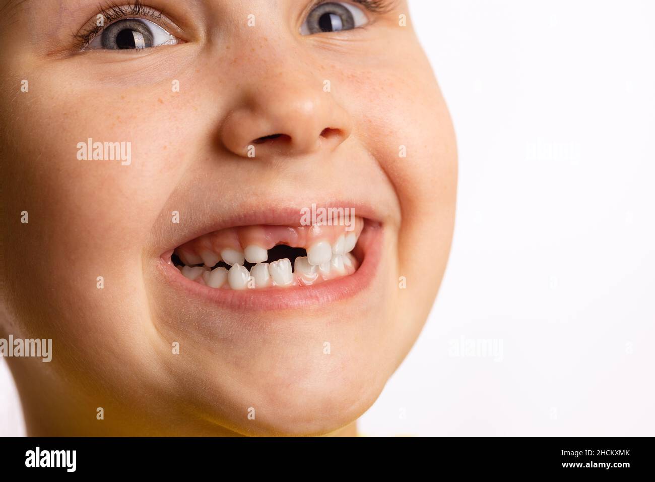 Smiling Human Face Teeth