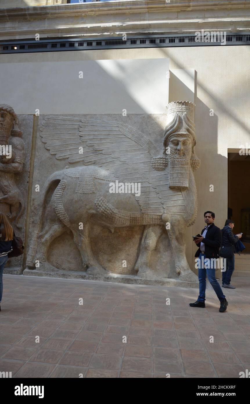 interior of a famous museum of Paris (France Stock Photo - Alamy