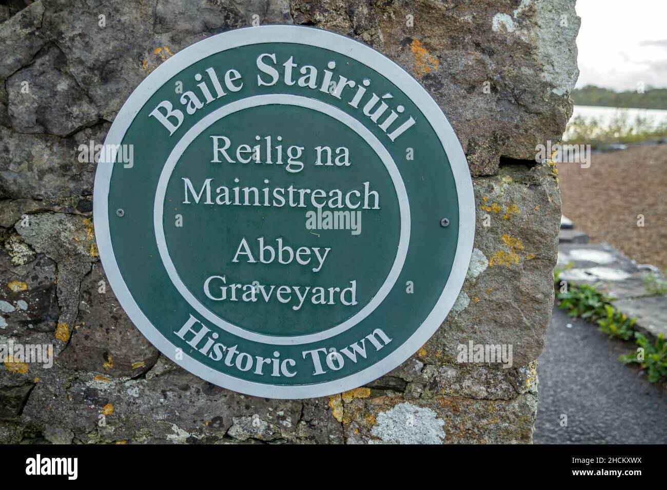 DONEGAL TOWN, IRELAND - OCTOBER 23 2021 : Sign showing the way to the ...