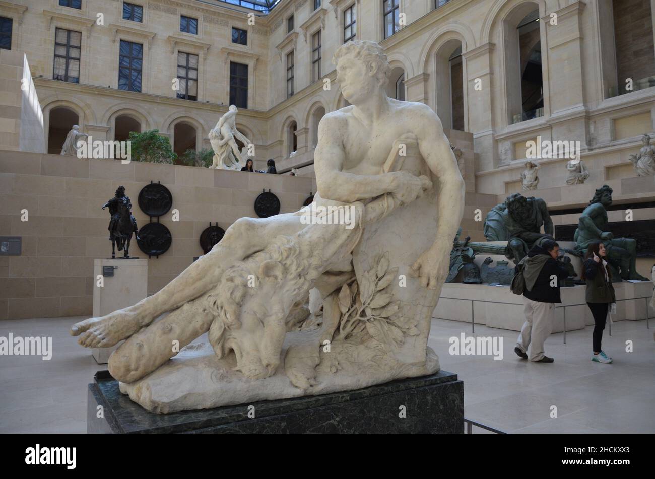 interior of a famous museum of Paris (France Stock Photo - Alamy