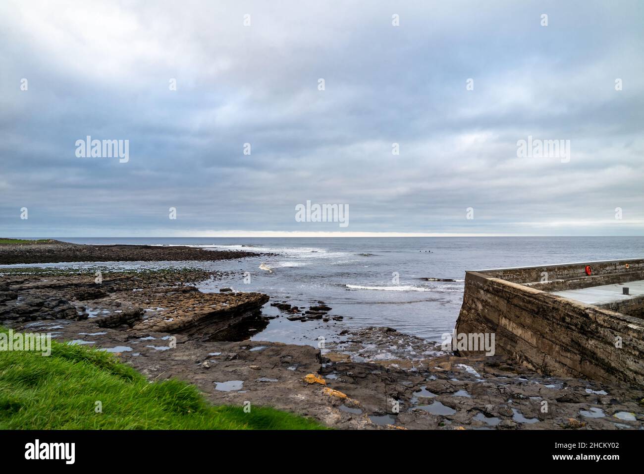 The Easky pier and Castle in County Sligo - Republic of Ireland Stock ...