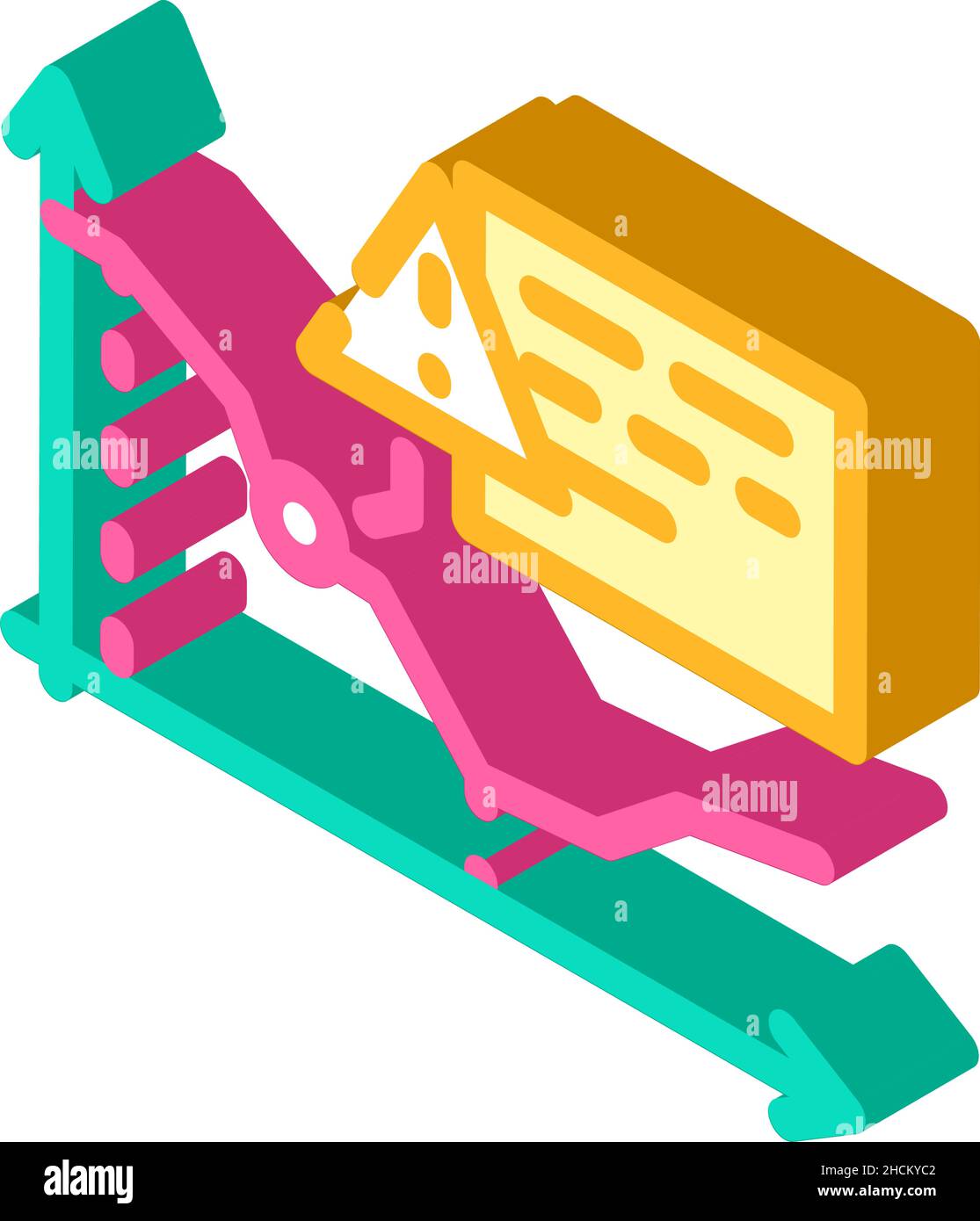 price drop chart isometric icon vector illustration Stock Vector Image ...