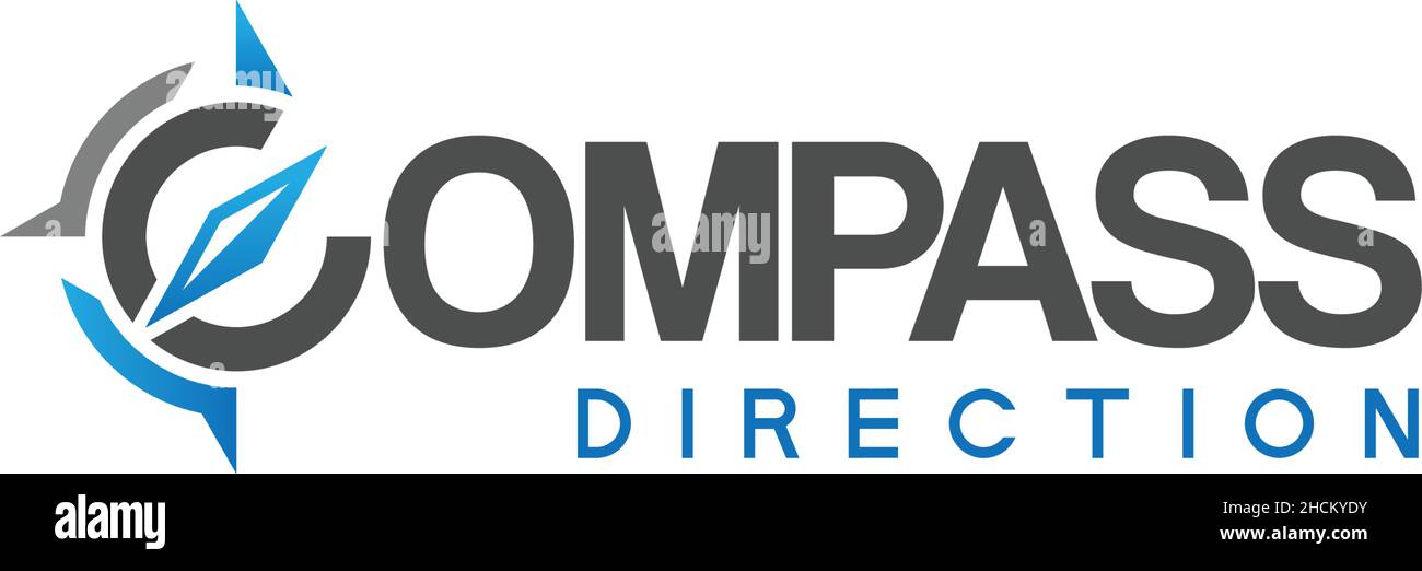Modern COMPASS DIRECTION navigation logo design Stock Vector Image ...