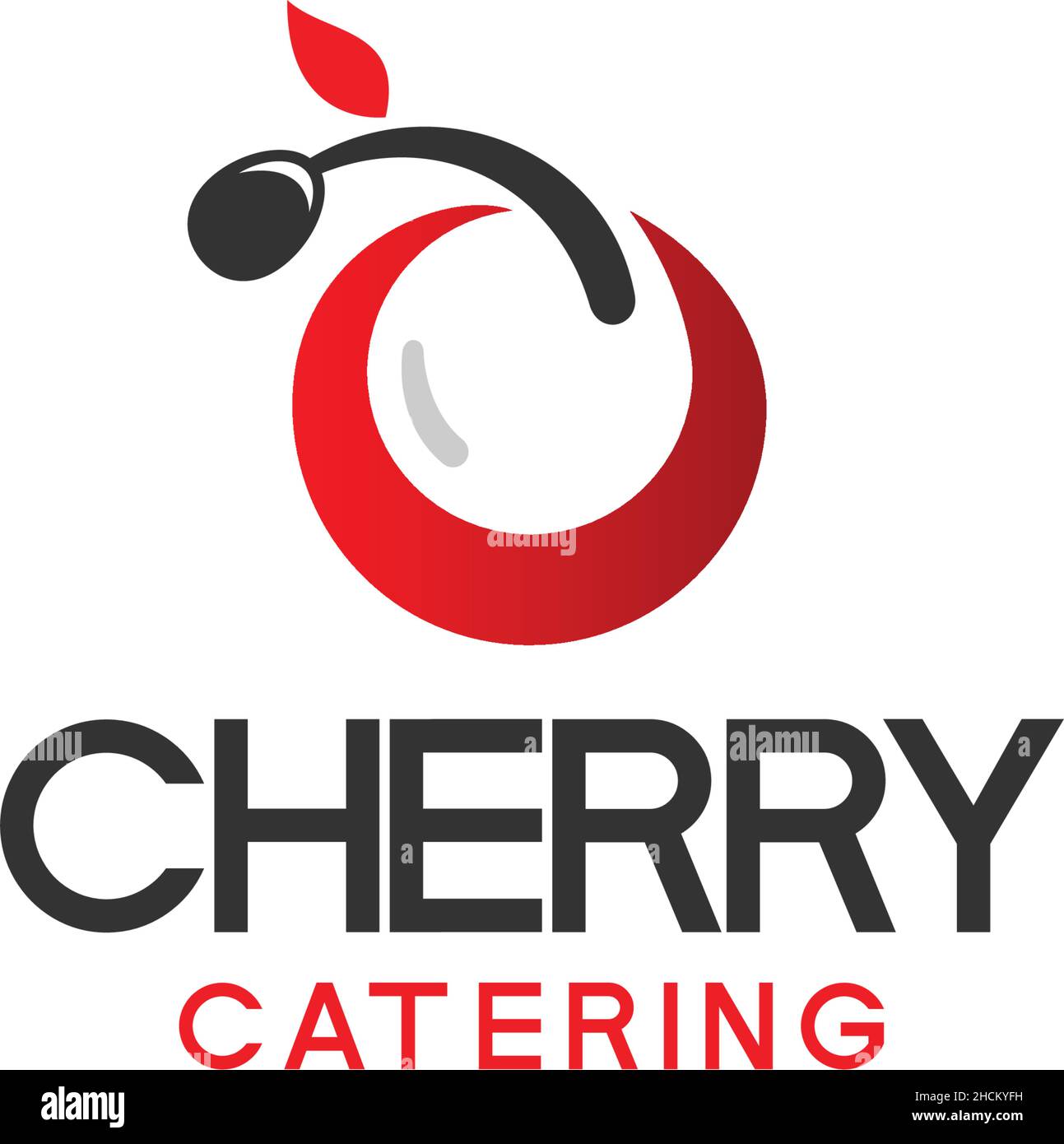Modern Colorful CHERRY CATERING Fruits Logo design Stock Vector Image ...