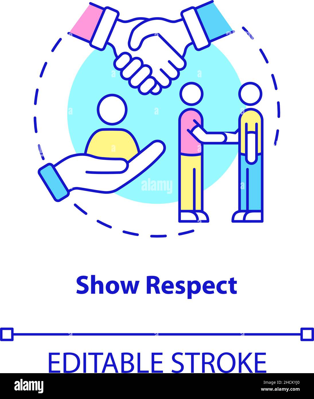 Show respect concept icon Stock Vector Image & Art - Alamy