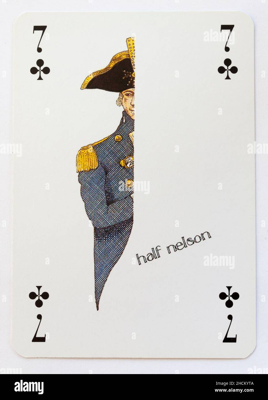 'Half Nelson' Peculiar Playing Card by Artist Simon Drew Stock Photo ...