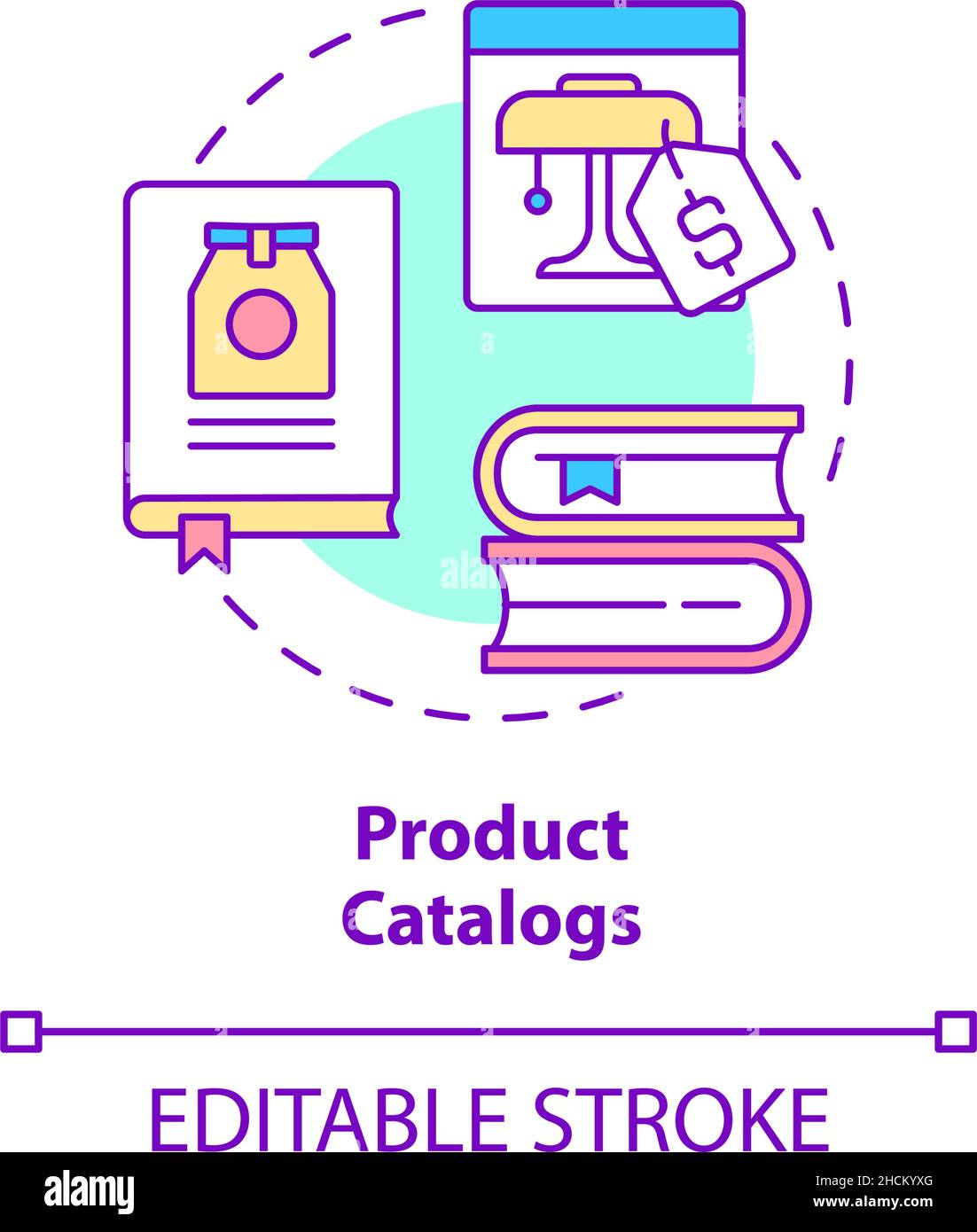 Product catalog concept icon Stock Vector Image & Art - Alamy