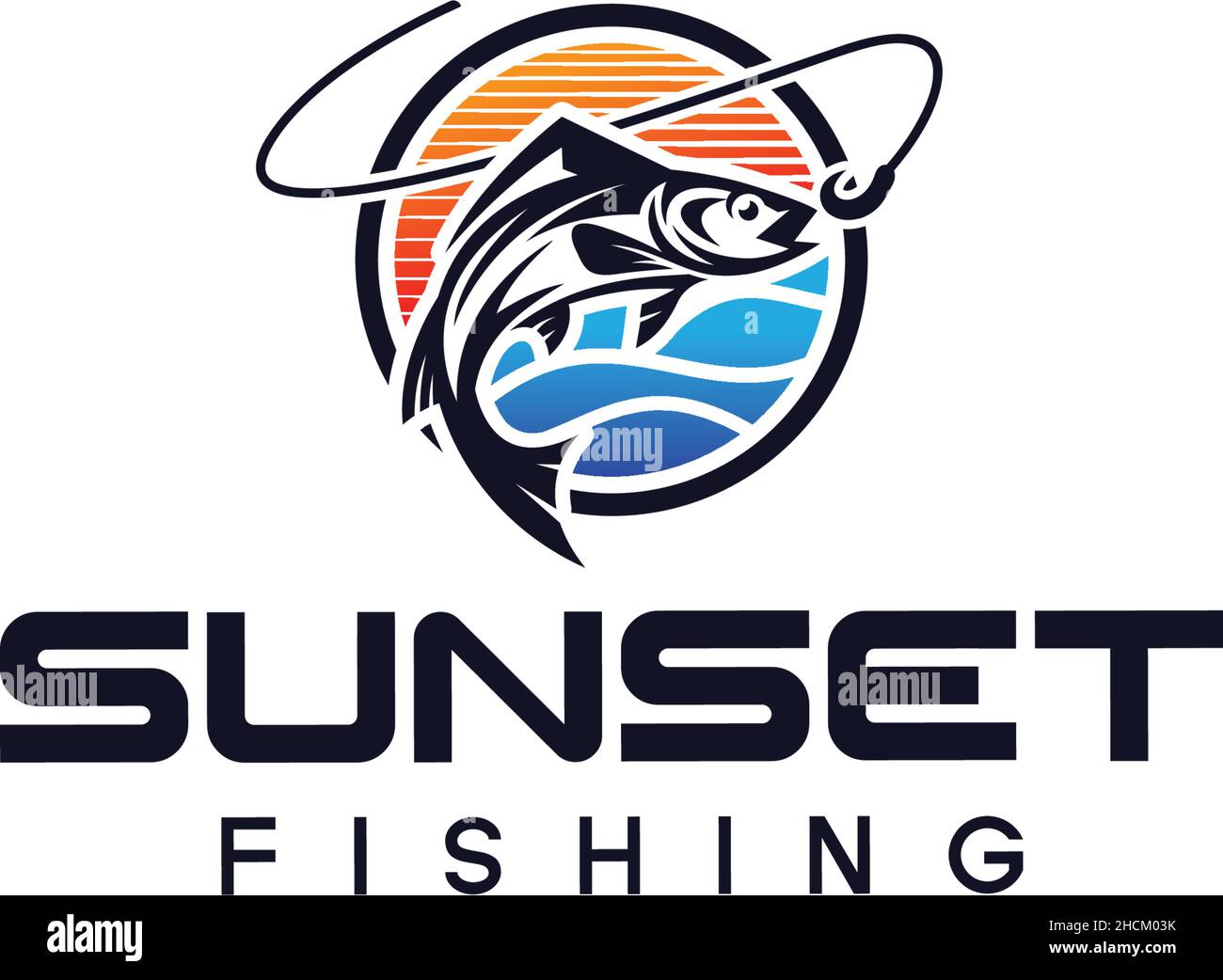 Freshwater angler design Cut Out Stock Images & Pictures - Alamy