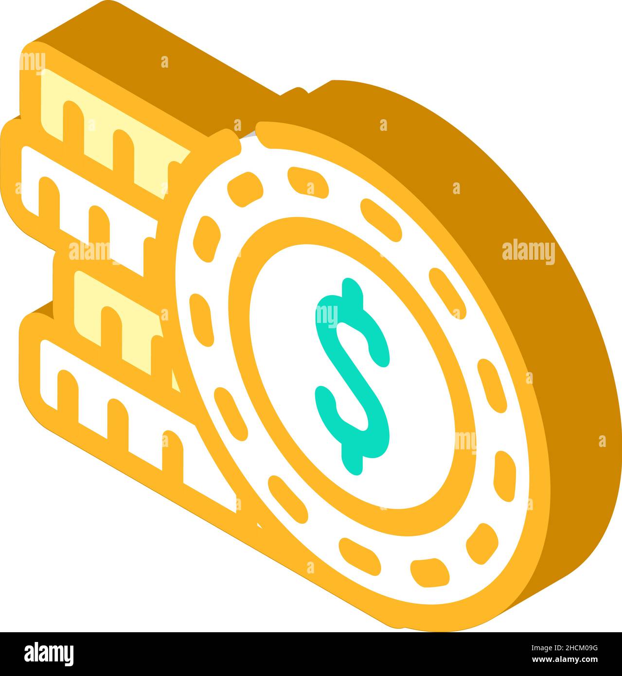 coin money isometric icon vector illustration Stock Vector Image & Art ...