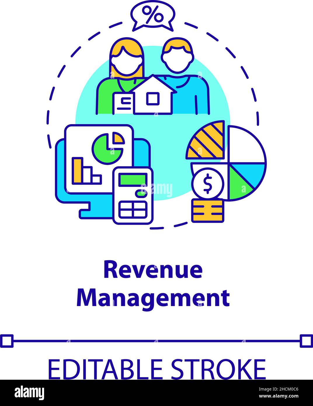 Revenue management concept icon Stock Vector Image & Art - Alamy