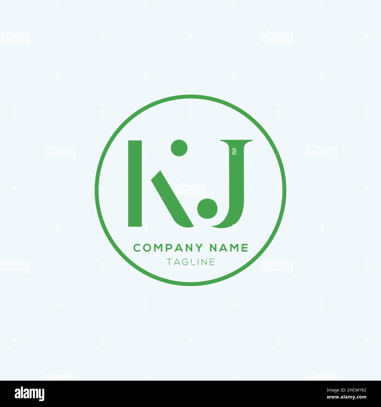 Creative modern KJ Letter Business Logo Design Alphabet Icon Vector ...