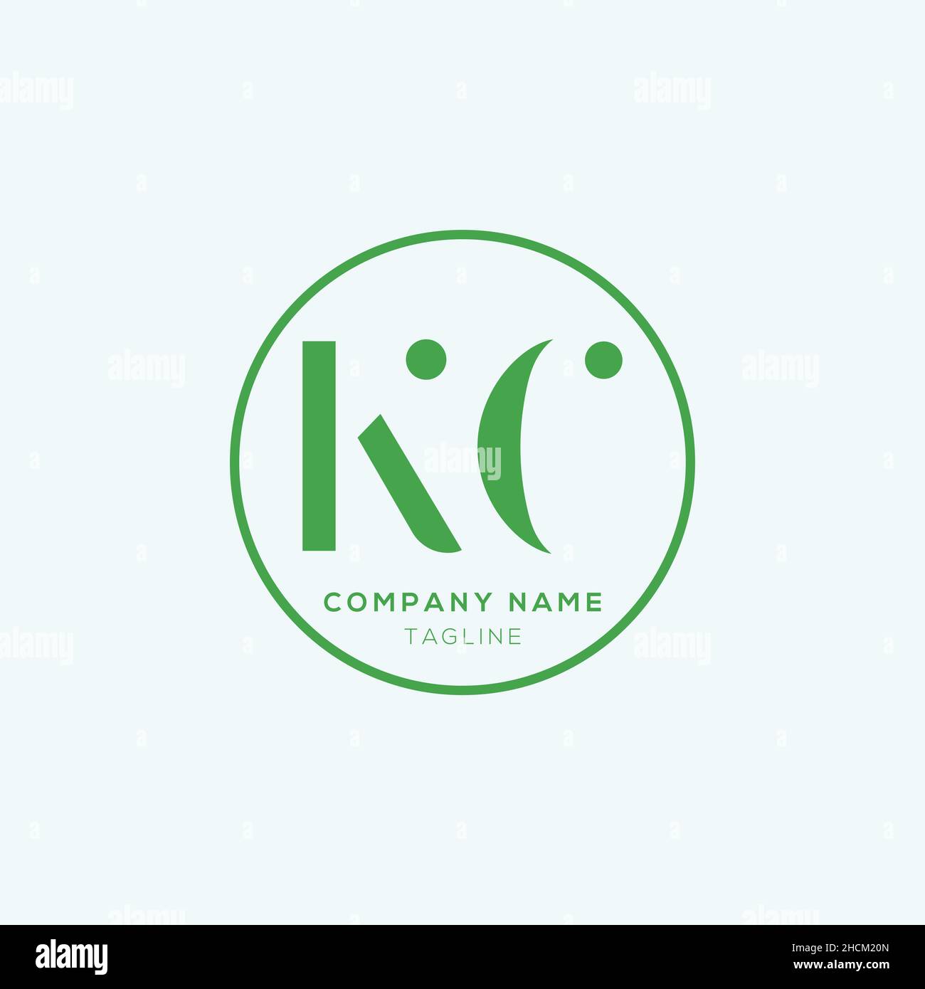 Creative modern KC Letter Business Logo Design Alphabet Icon Vector ...
